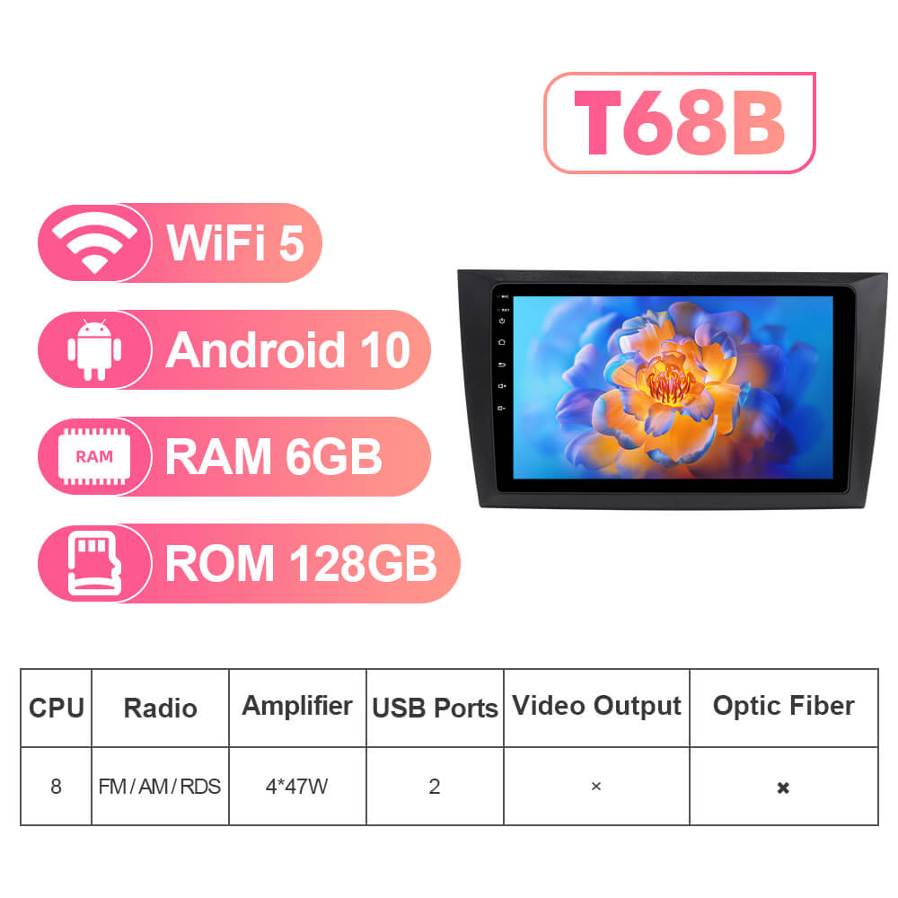 NEW! Android 10-Android 13 QLED Android Auto 9” Car Radio For ...